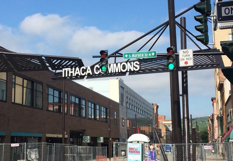 New ‘Ithaca Commons’ sign comes under fire at City Hall