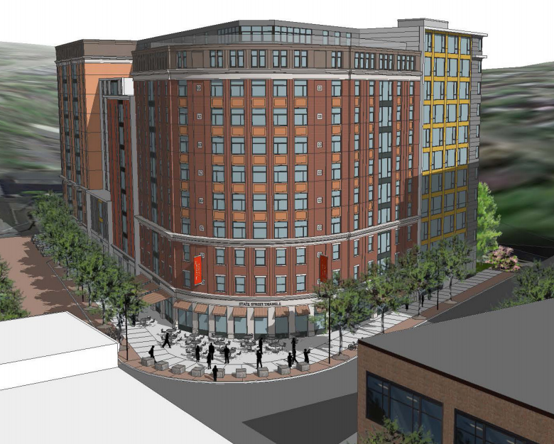 Backers of 11-story building by Commons take case to public