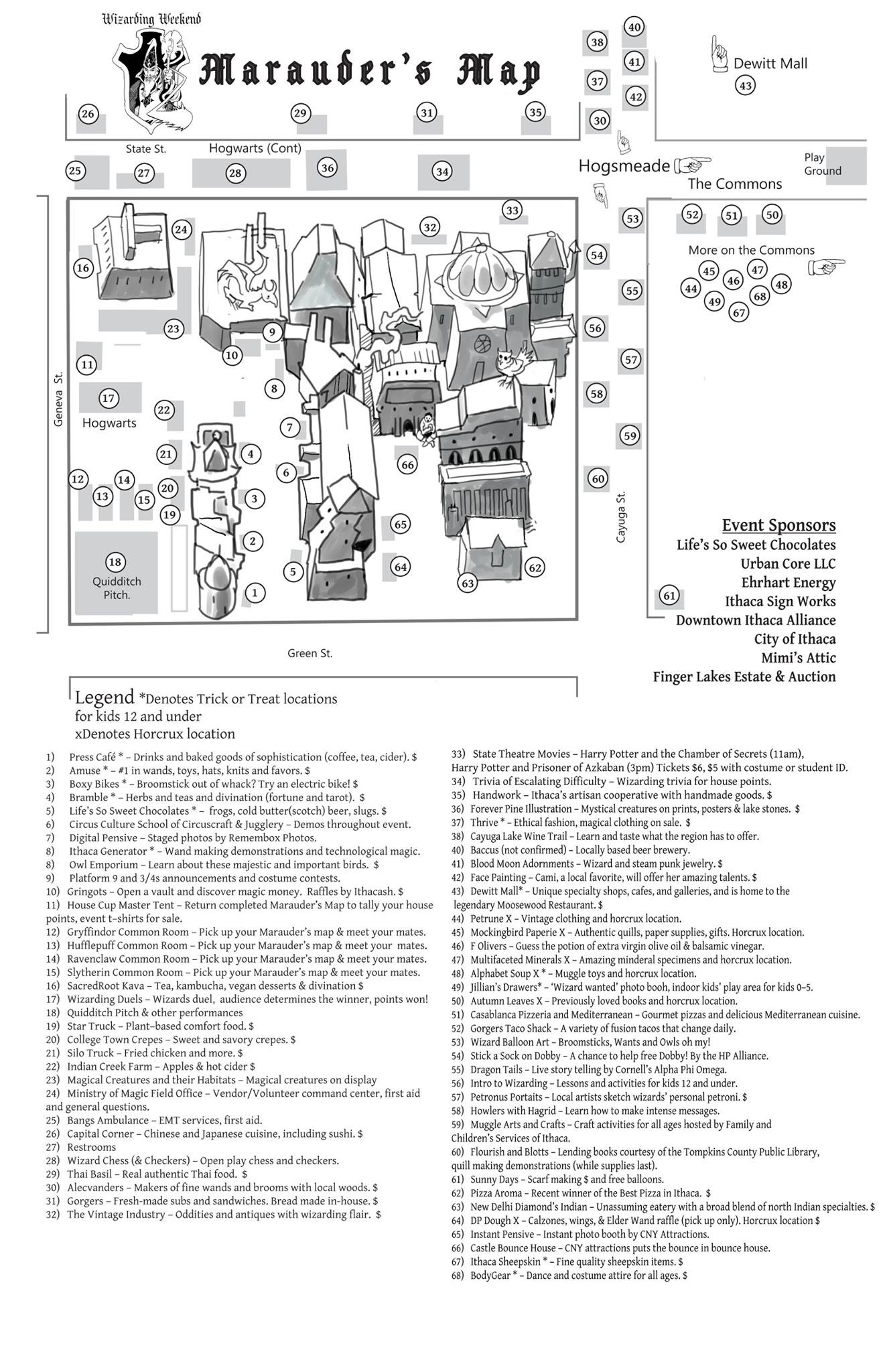 Wizarding Map - The Ithaca Voice