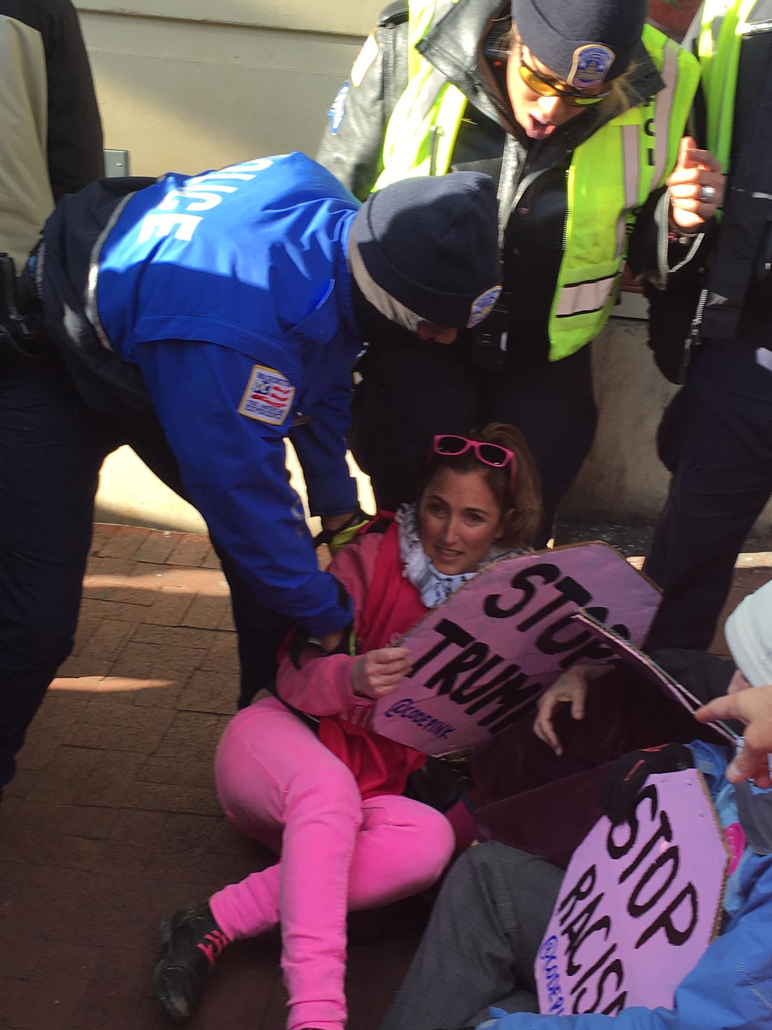 3 Ithacan activists protest, blockade Trump speech; 1 arrested - The ...