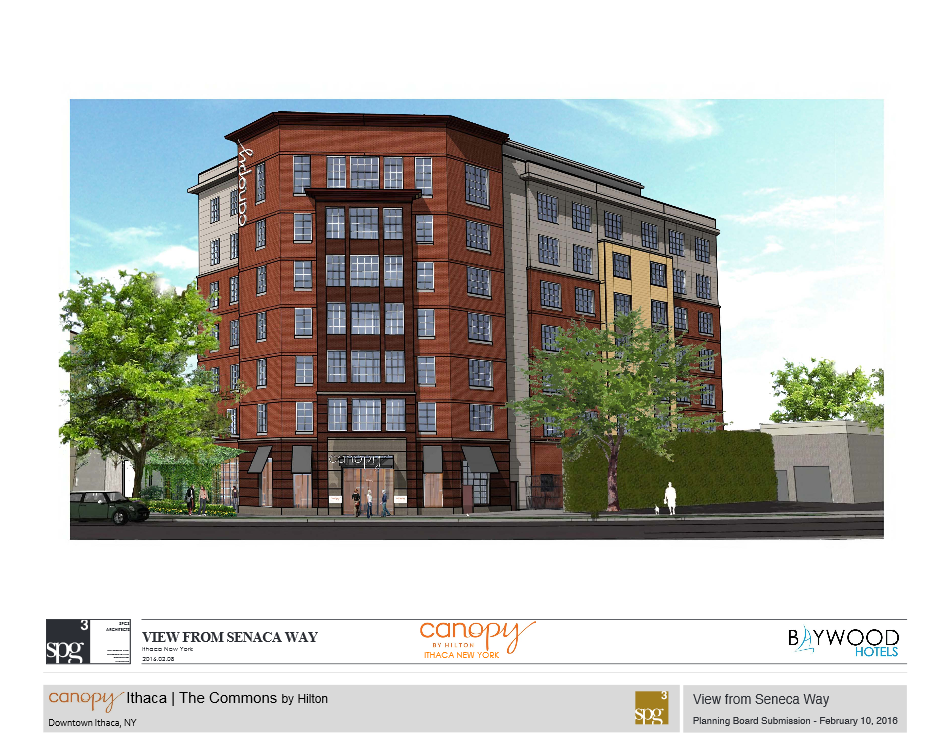 Hilton Canopy, Harold's Square to start work this spring - The Ithaca Voice