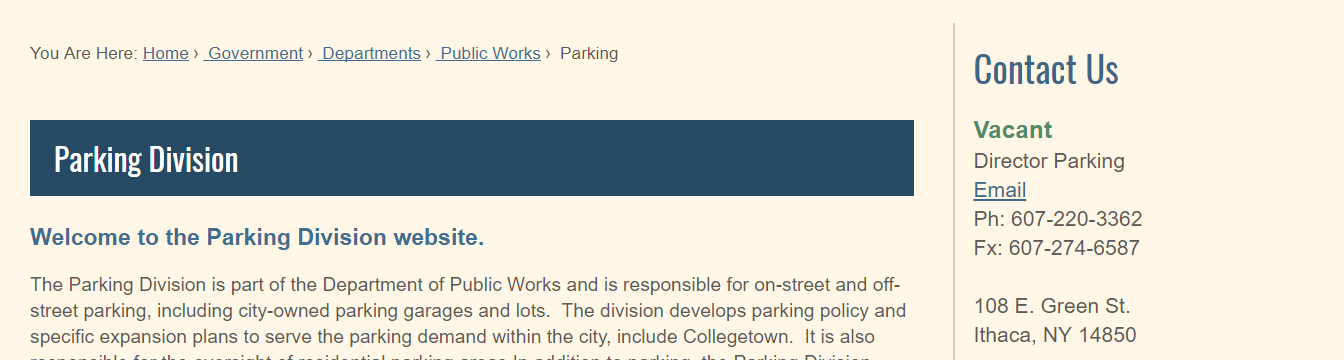parking_director - The Ithaca Voice