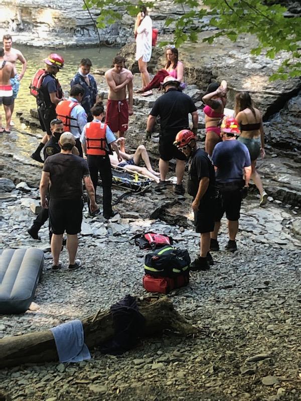IFD called to First Dam for injured swimmer. Again. - The Ithaca Voice