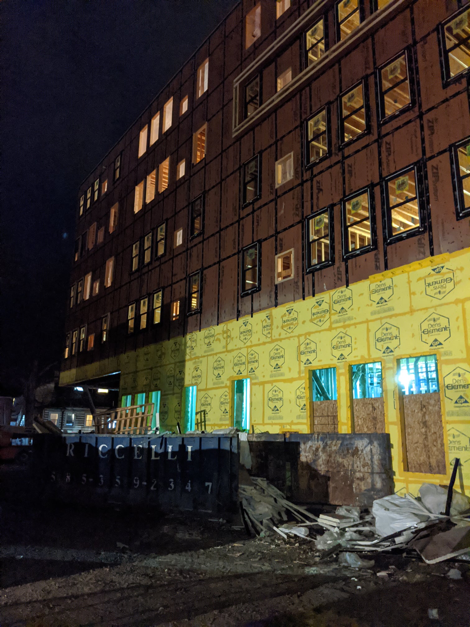 Construction worker survives five story fall into dumpster - The Ithaca Voice