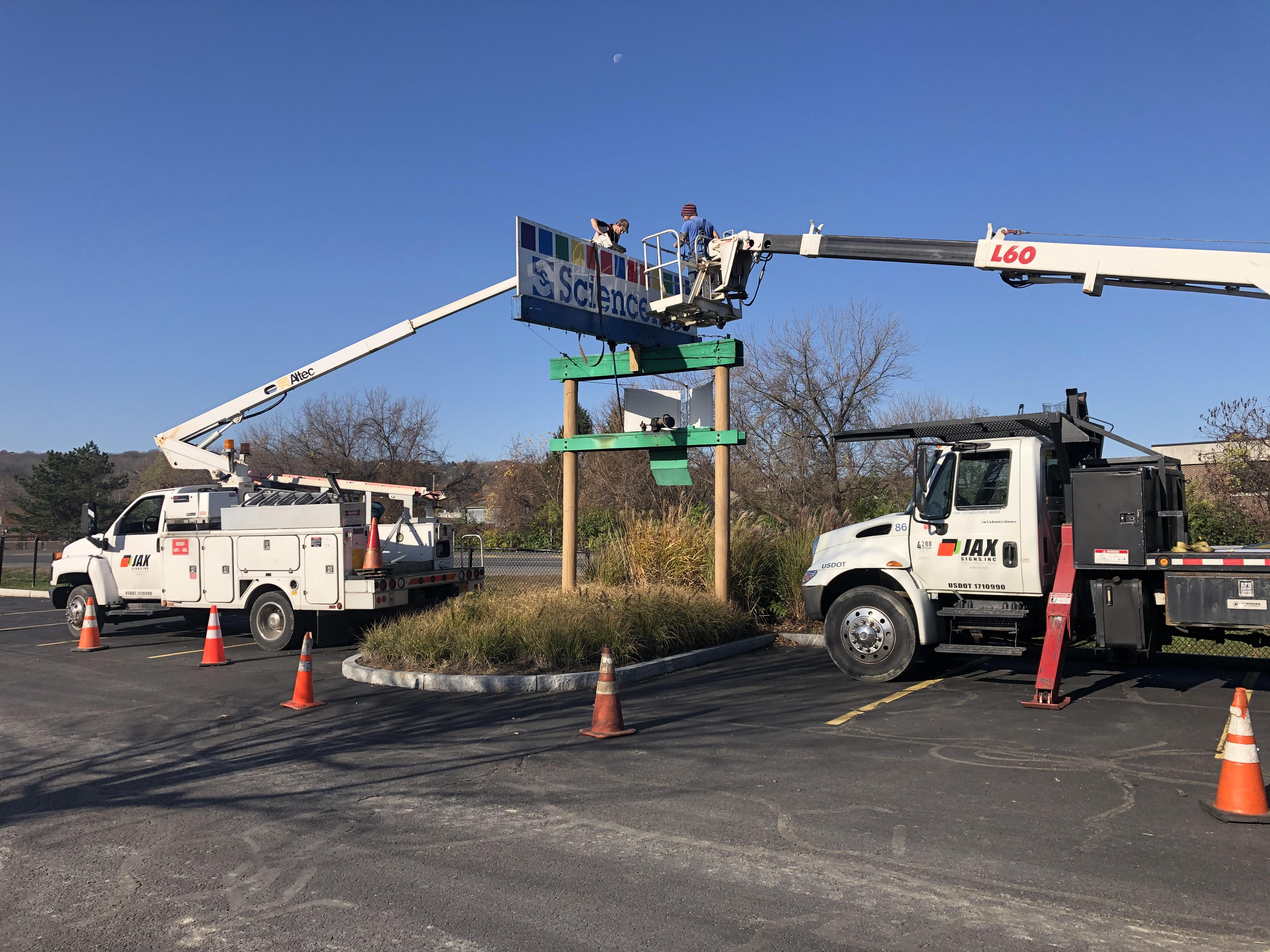 Sciencenter "tippy" sign gets a makeover - The Ithaca Voice