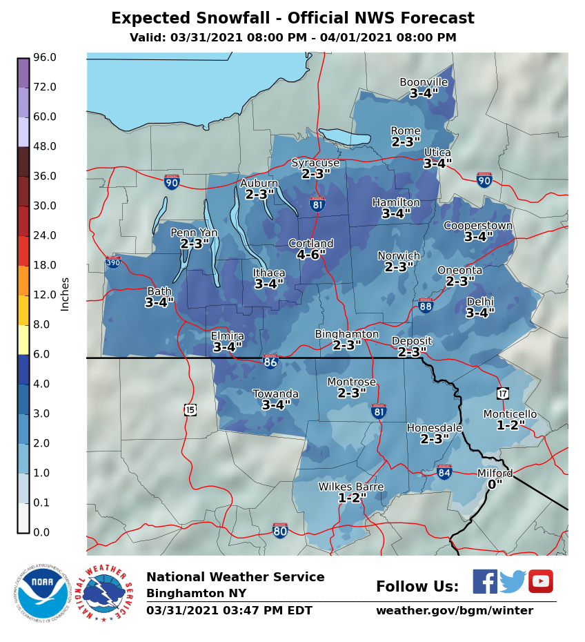 Weather update: Late-season storm to drop several inches by late ...