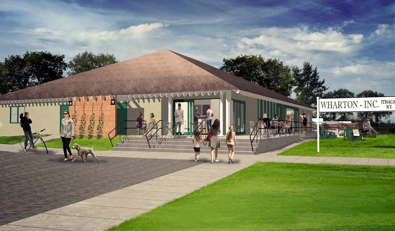 2020 Wharton studio museum cafe and bathrooms pic - The Ithaca Voice