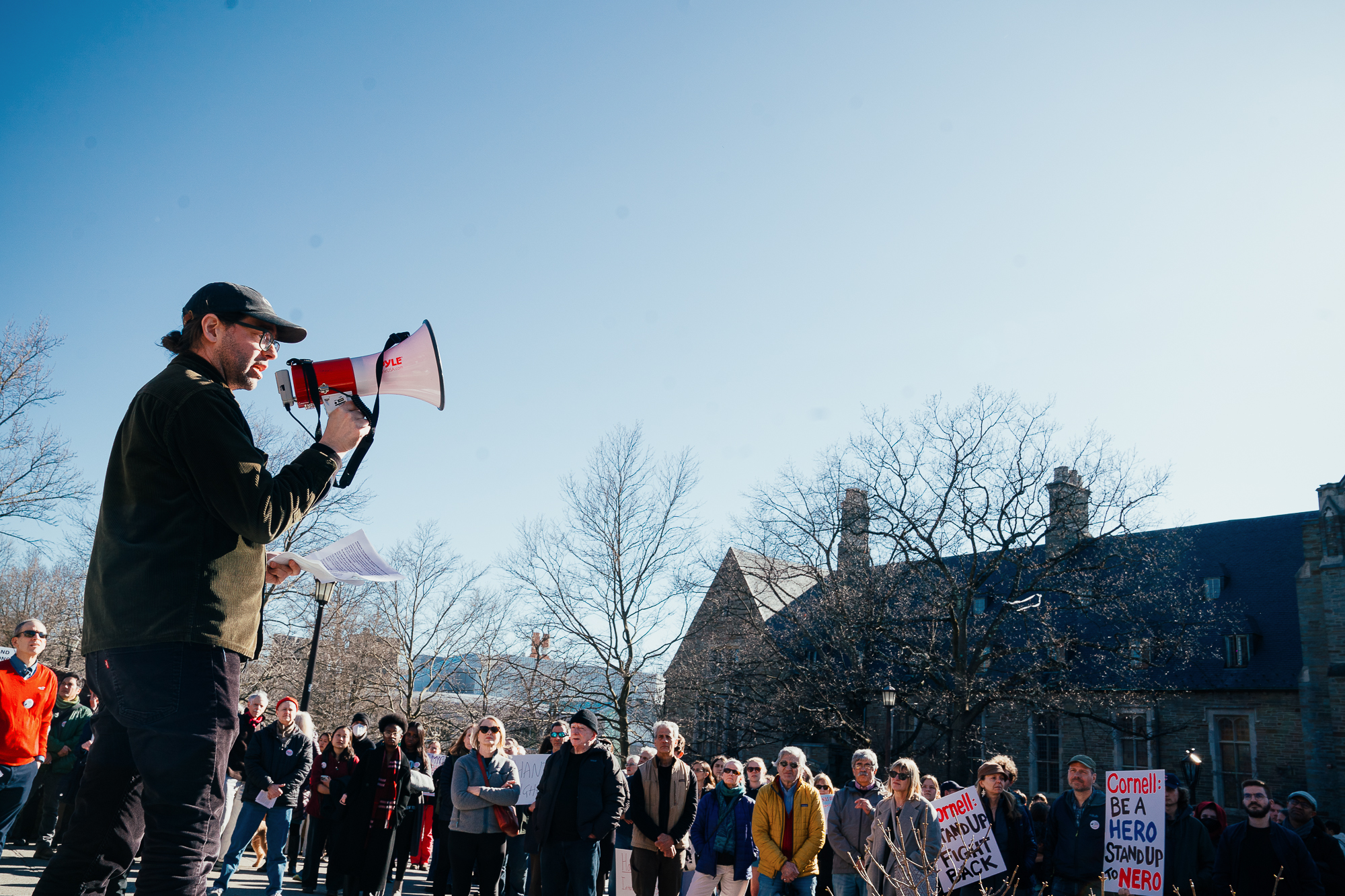Cornell unites for demonstration against funding cuts, Trump’s ...